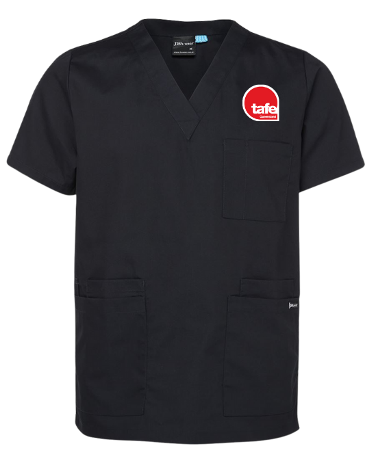 TAFE QLD Unisex Scrub Top