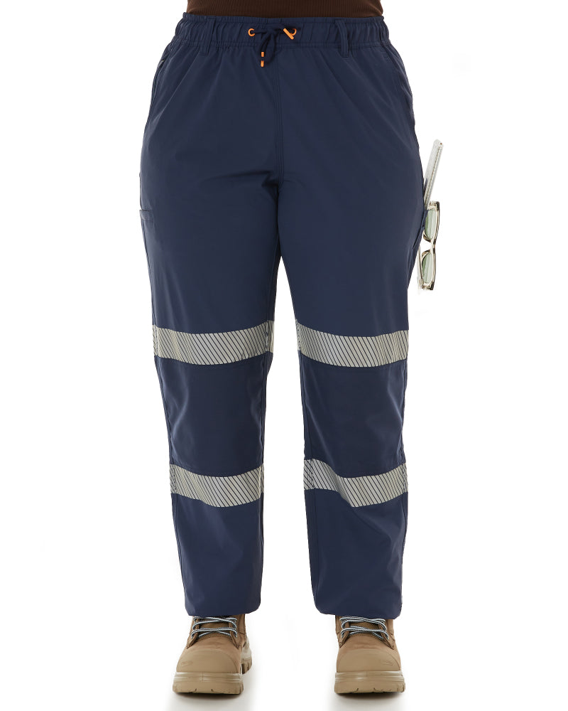 Z-LITE Comfort 4-Way Stretch Pants – Hi-Vis Navy Taped | Worklocker